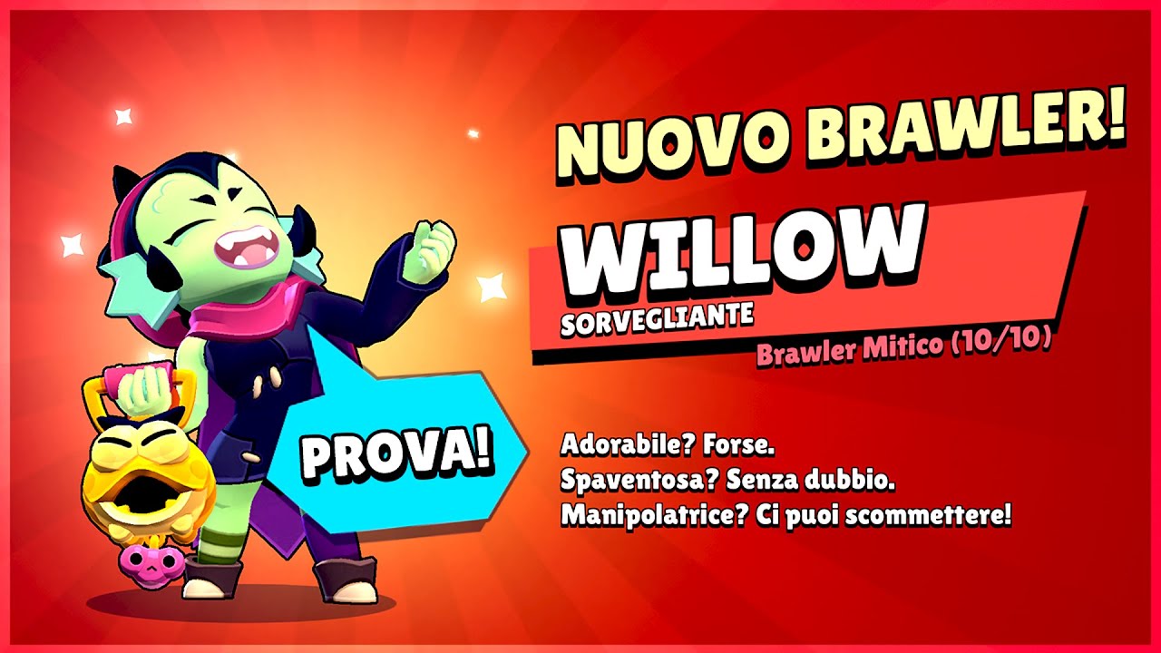 PROVO il NUOVO BRAWLER MITICO: WILLOW! | Brawl Stars ITA - YouTube
