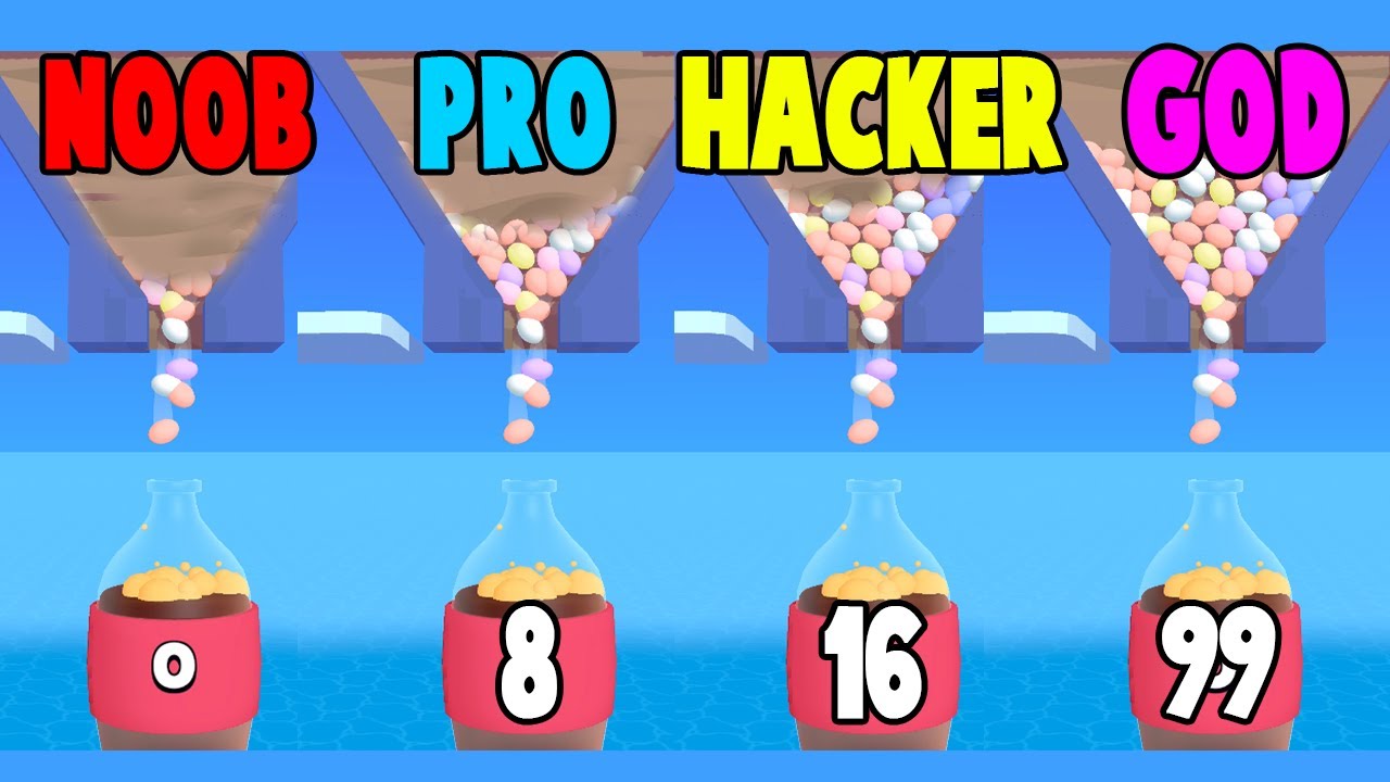 MENTOS COLA (Drop and Explode) max levels in NOOB VS PRO VS HACKER VS GOD (Level 28 - 40) - YouTube