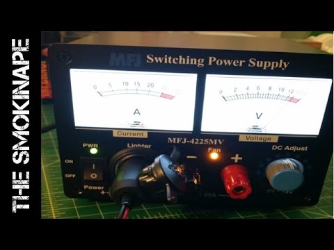 MFJ-4225MV Switching Power Supply - Show and Tell - TheSmokinApe - YouTube