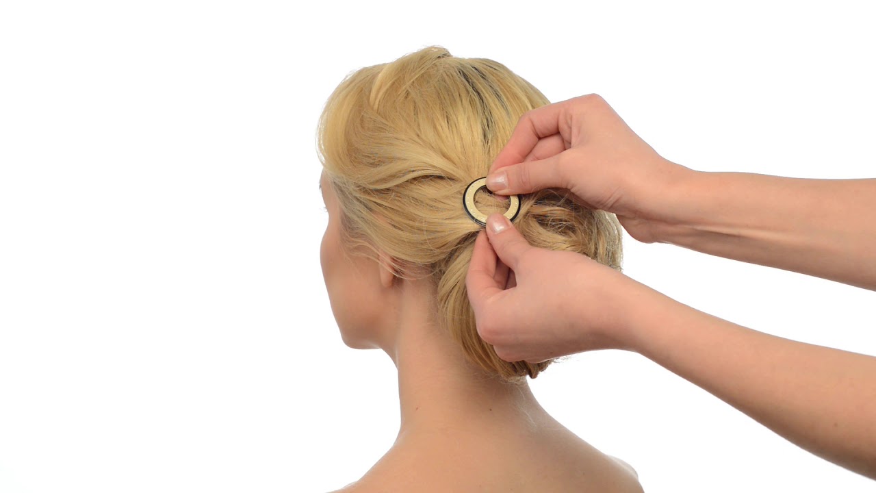 Small size round shape Hair clip in Ivory and black (LT40X40TPIII ...