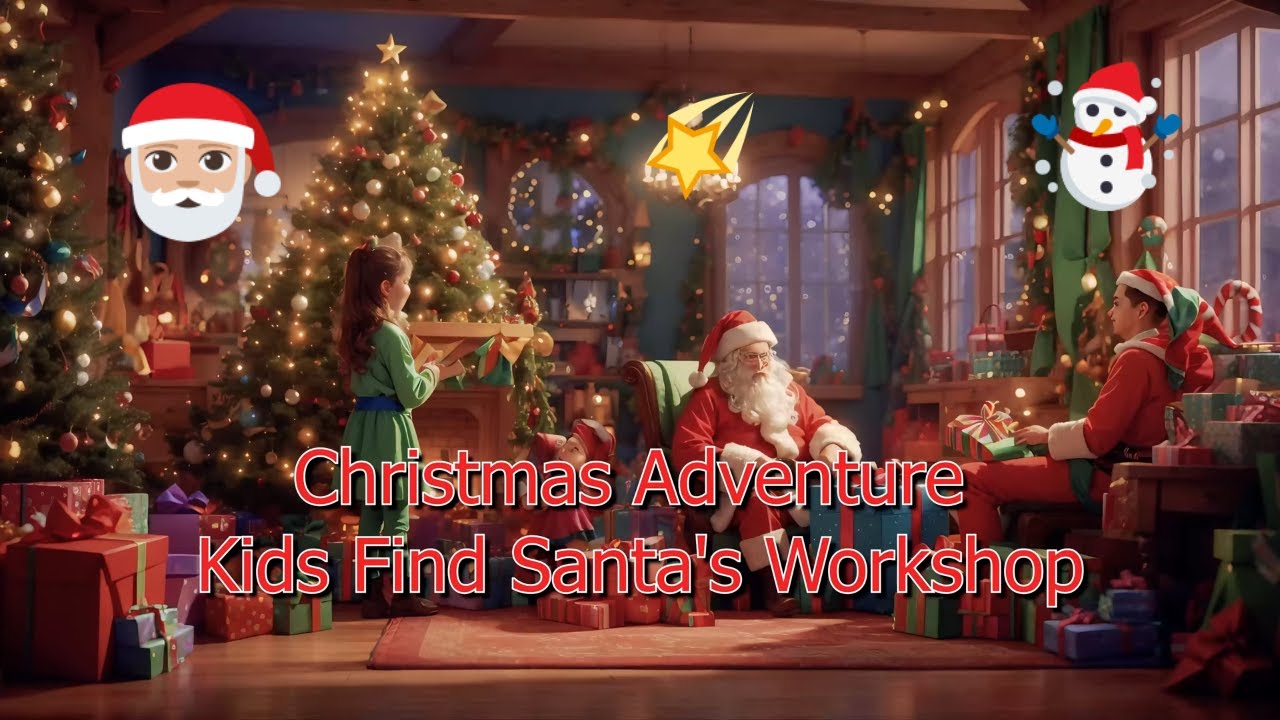 Christmas Adventure|Kids Find Santa's Workshop - YouTube