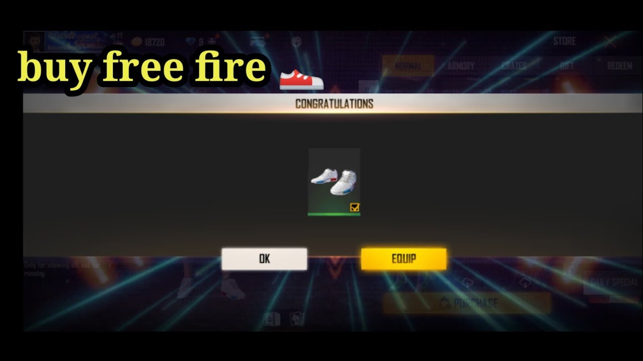 Buy Free Fire Shoes 👟 Only 50 Diamond white Shoes free fire shoes ...