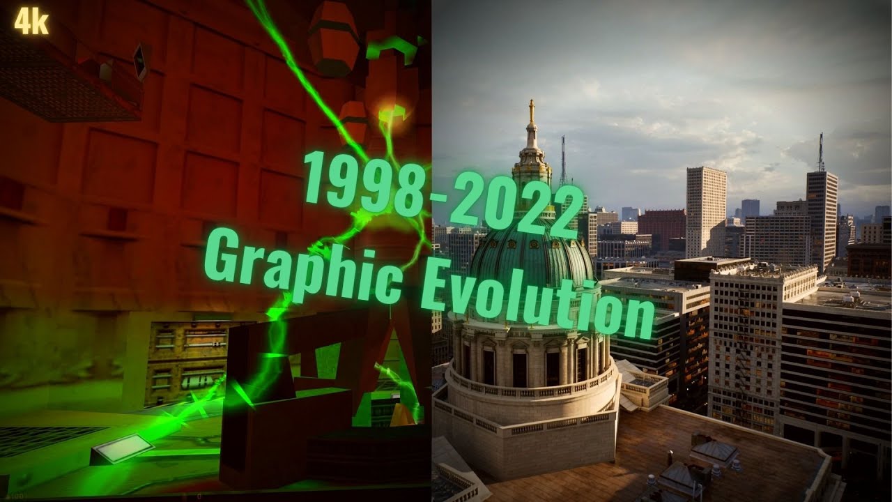 1998 - 2022 Graphic Evolution of Video Games [4k] - YouTube