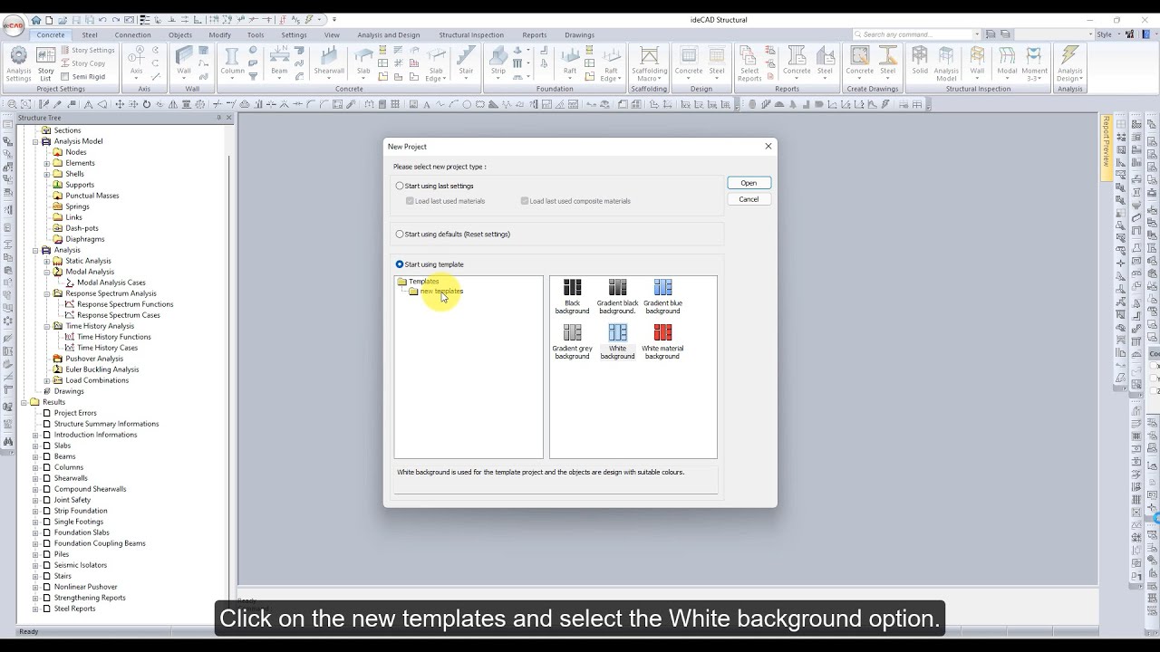 ideCAD Structural | How to Create new Model | BIM Software for ...