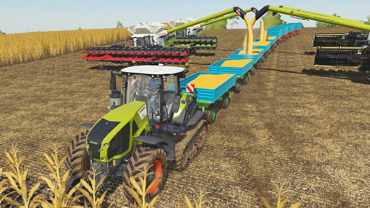 Traktor Class Turbo Train on the caterpillars and four Mega Combine ...