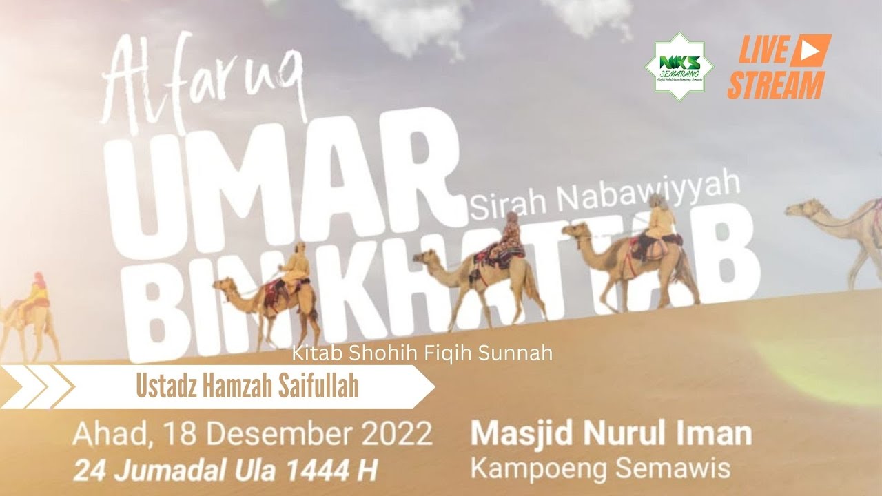 Alfaruq Umar bin Khattab bag.3 - Ustadz Hamzah Saifullah - YouTube