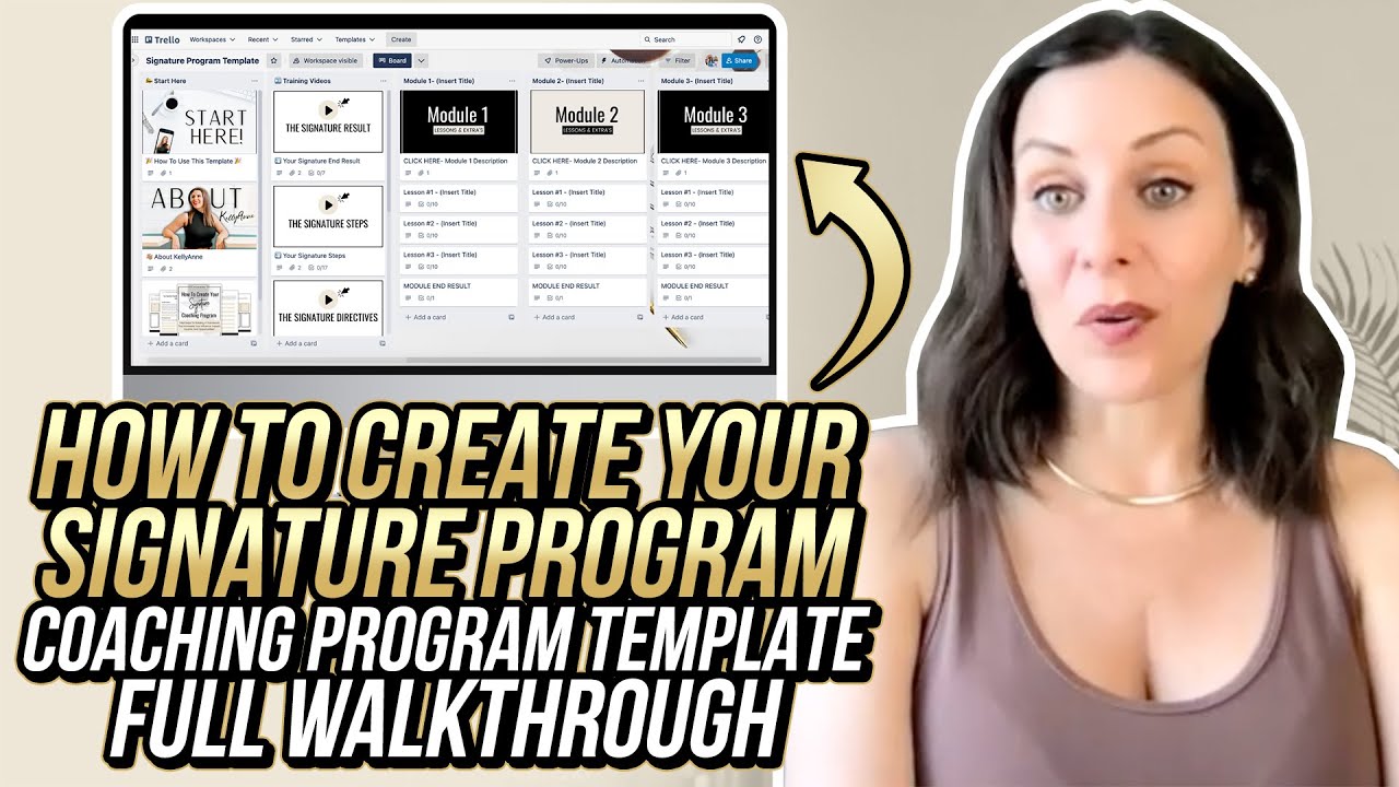 How To Create Your First Signature Coaching Program | Coaching Program Template - YouTube