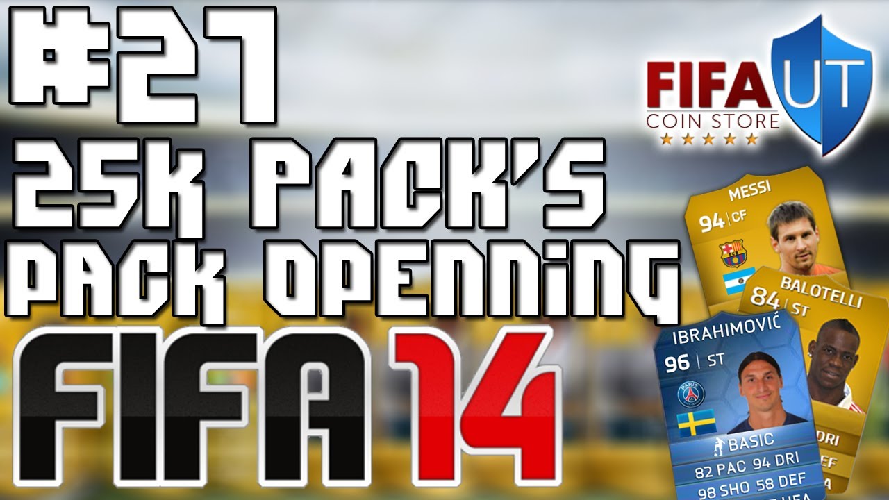 Fifa 14 Ultimate Team #27 25K PACK'S OPENNING - FIFA UT COIN STORE C ...