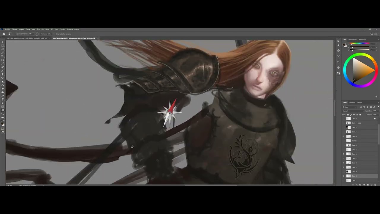 Commission Rendering Process Sneak Peak - YouTube