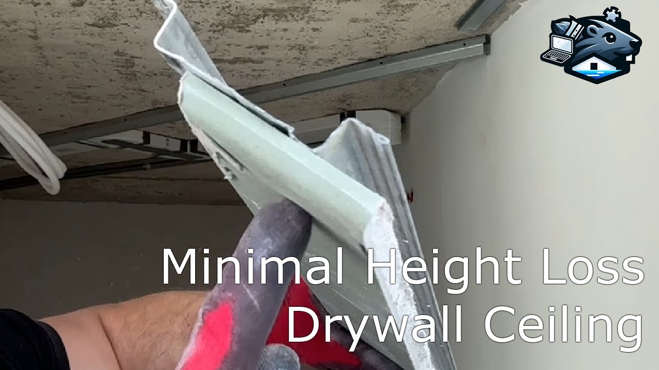 How to Install a Drywall Ceiling with Minimal Height Loss - YouTube