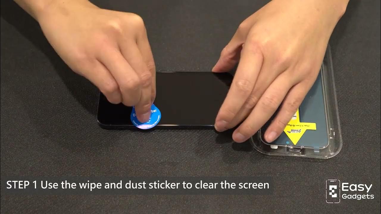 Auto-alignment phone screen protector installation guide - YouTube