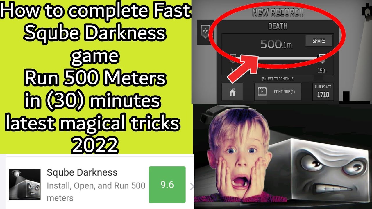 How to playing Complete 500 Meters Sqube Darkness game latest tricks ...