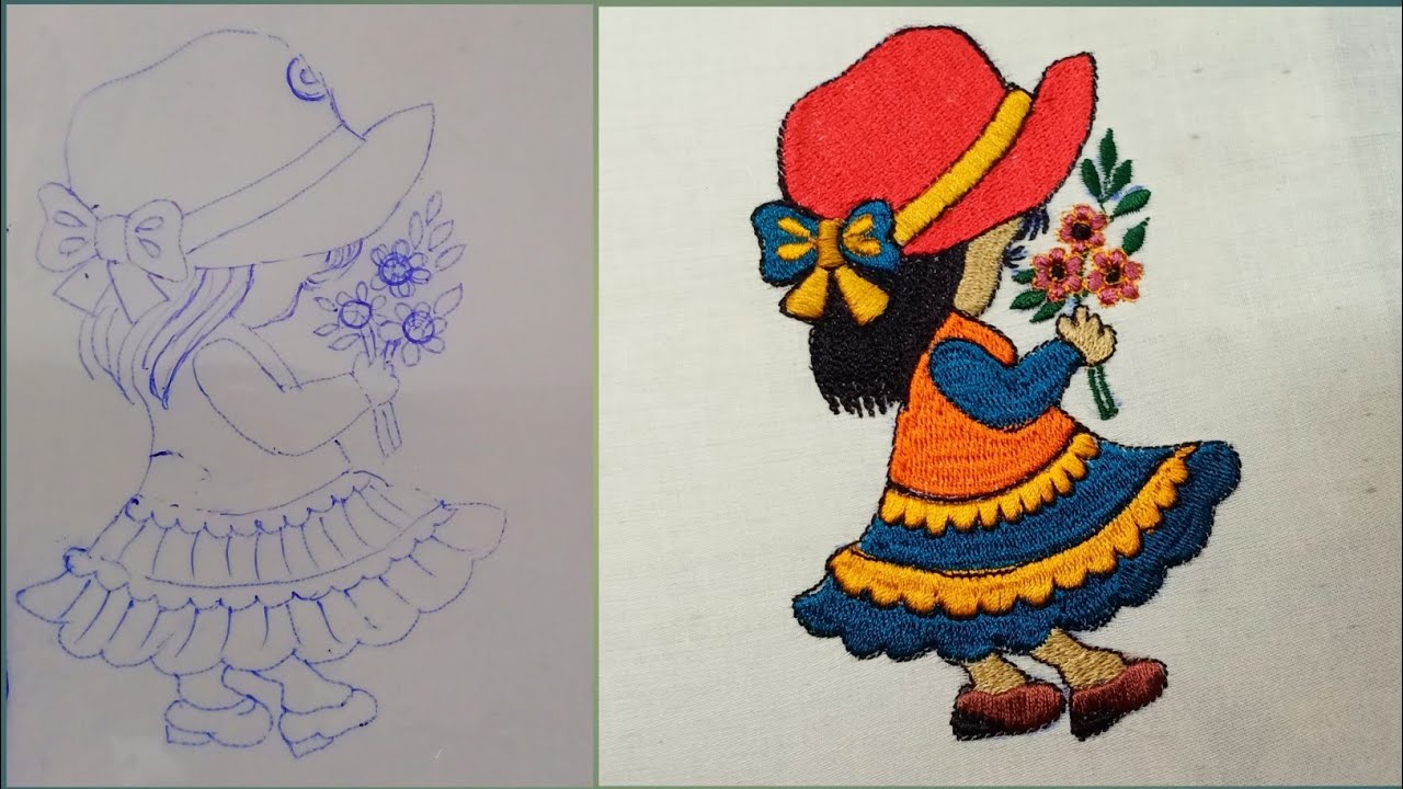 Machine embroidery doll designs / Doll embroidery patterns / Doll ...