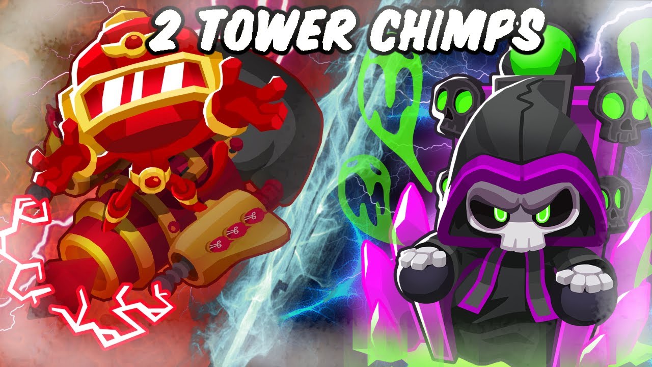 Dartling Gunner Ray of Doom 2 Tower Chimps - Bloons TD6 - YouTube