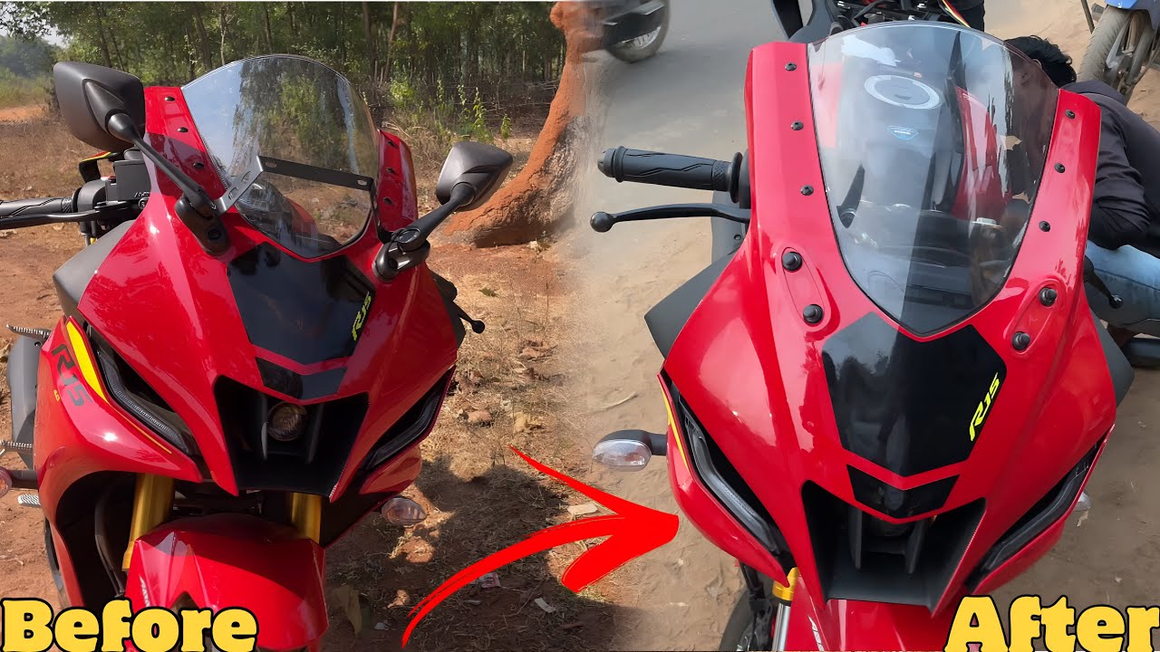 R15 v4 red modification | mirror and tail - YouTube