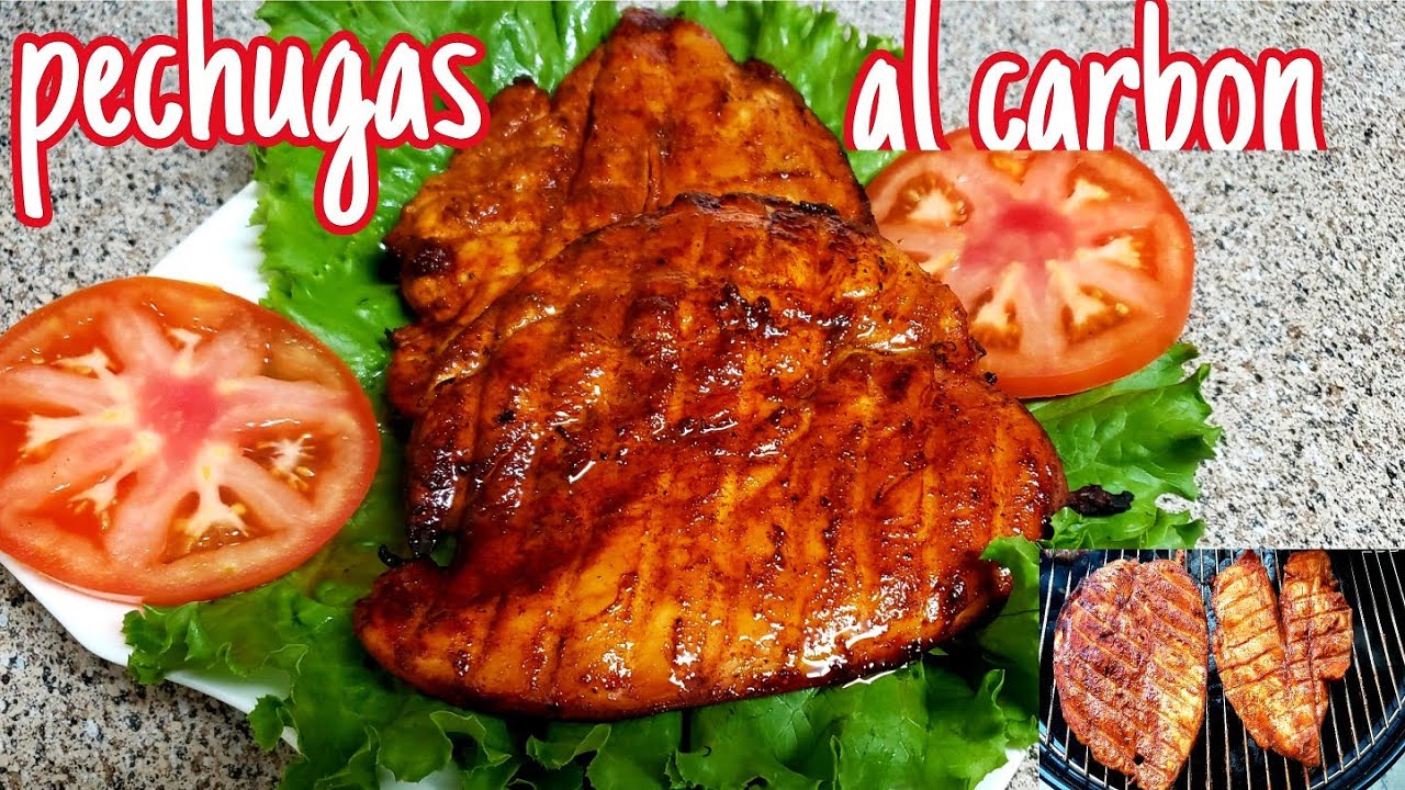 RECETA DE PECHUGAS DE POLLO ASADAS /AL CARBÓN 🔴👇 - YouTube