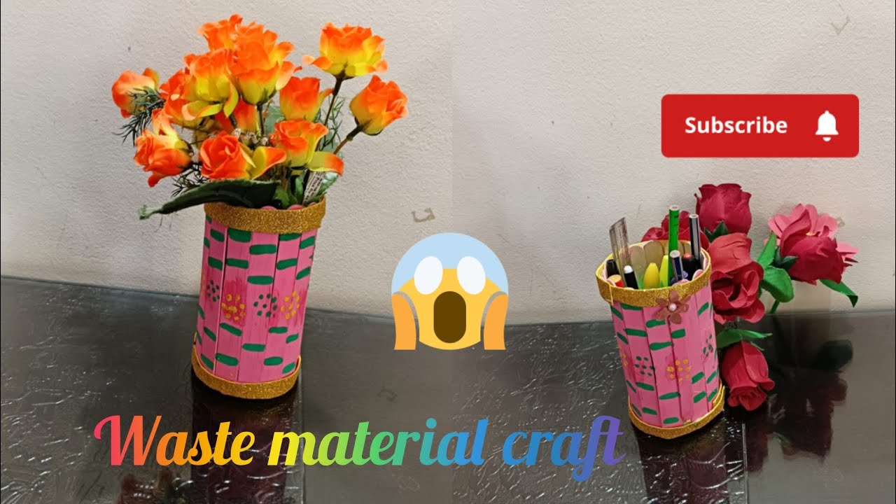 Waste Material Craft|Beautiful stand|पुराने बोतल से सुंदर क्राफ्ट ...