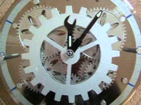 Cog Clock - Circular - Battery Operated - www.TidyToys.co.uk - YouTube