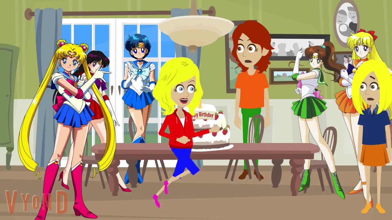 Not Sailor Moon Ruins Rachel's Birthday / Grounded - YouTube