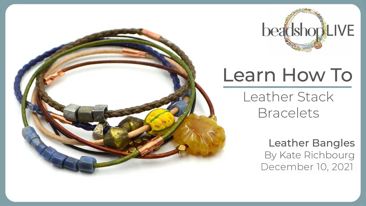 Free Tip Friday: Quick Leather Bangle Bracelets - YouTube