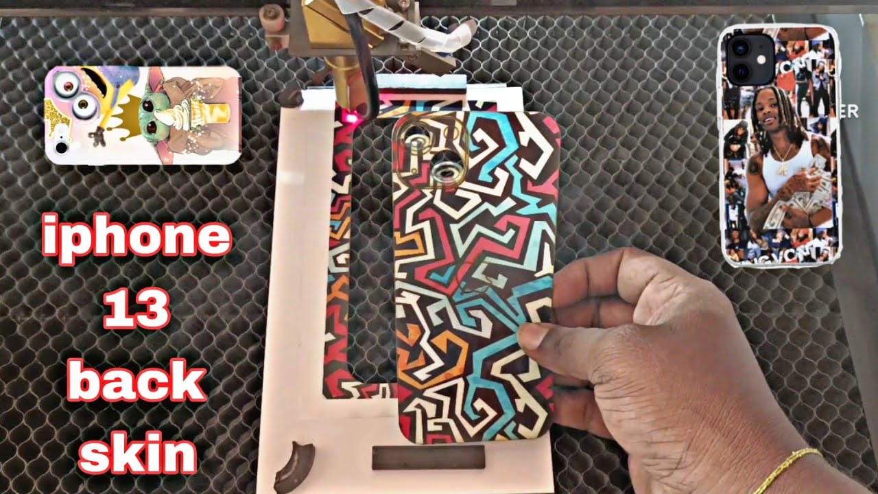 iphone 13 mobile back skin lamination - YouTube