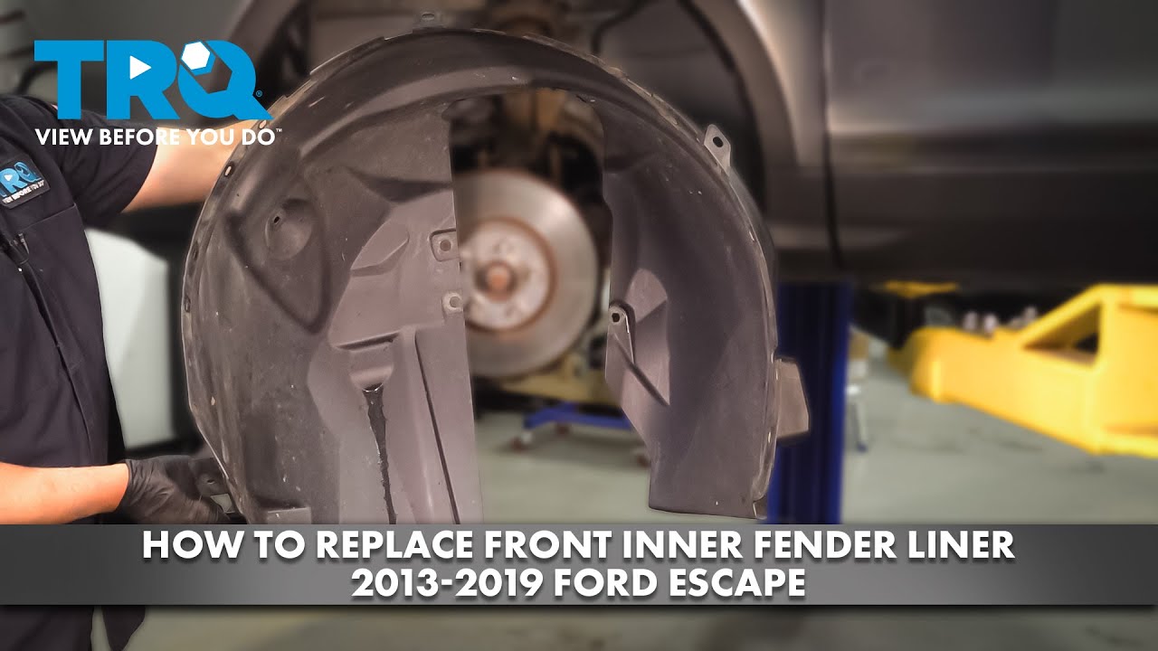 How to Replace Front Inner Fender Liner 2013-2019 Ford Escape - YouTube