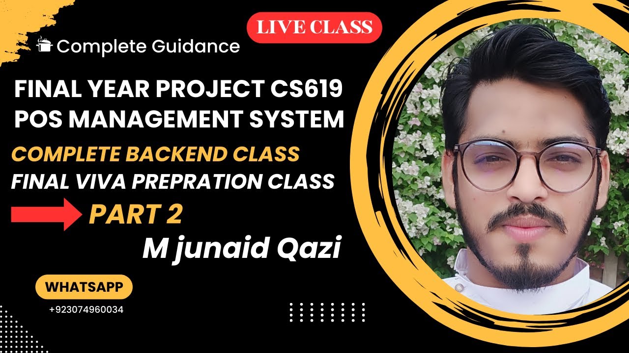 CS619 Final Year Project | POS Management System Python Flask | Live Viva Preparation Backend ...