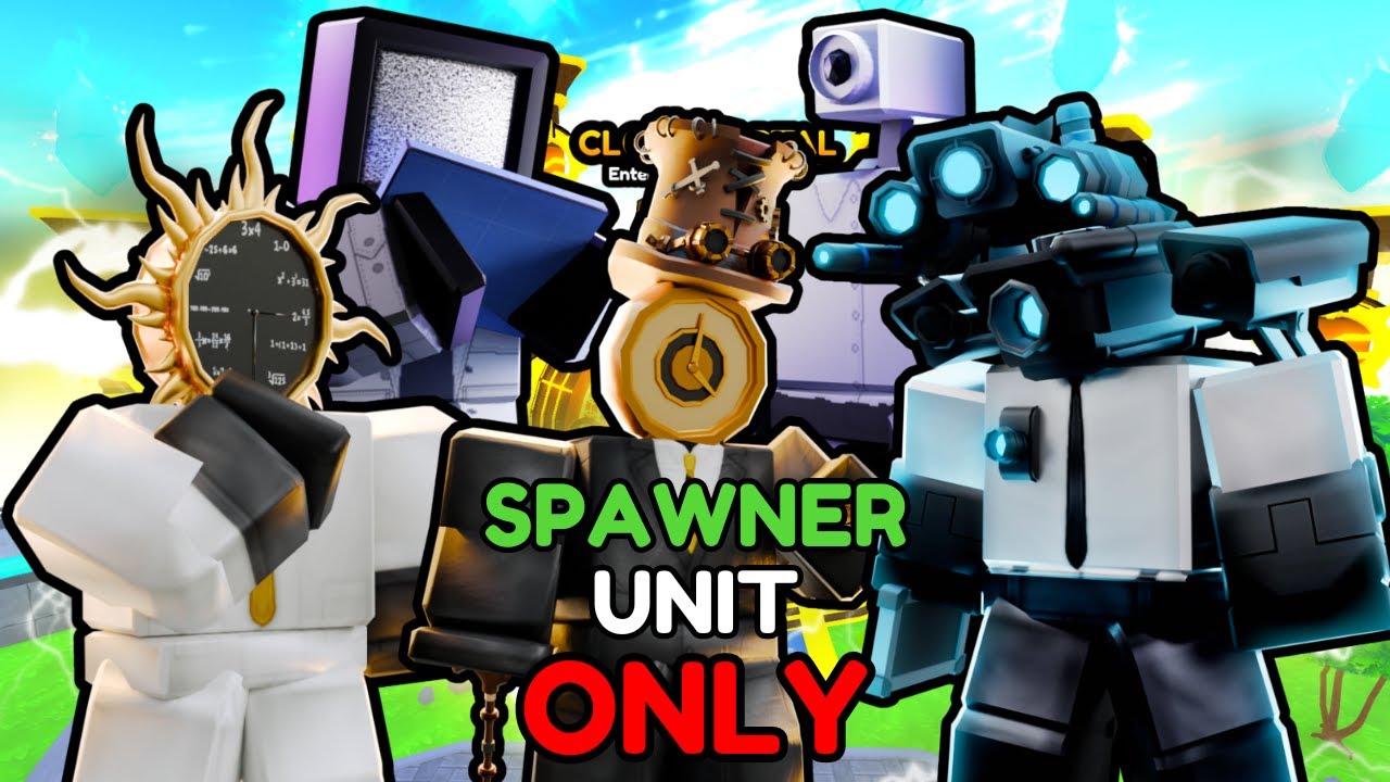 Using ONLY SPAWNER UNIT! *OP* (Toilet Tower Defense) - YouTube