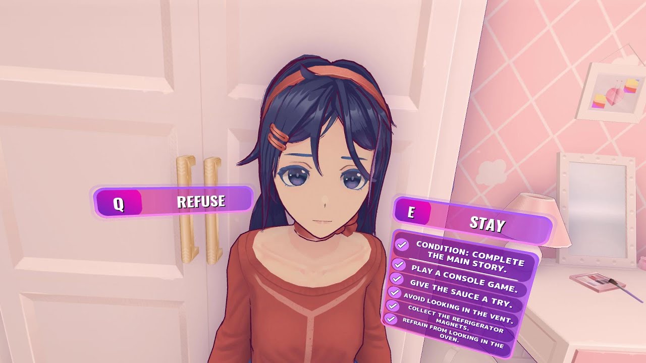 What happens If you stay with her in Miside? Miside Stay Ending Guide/Walkthrough (No Commentary ...