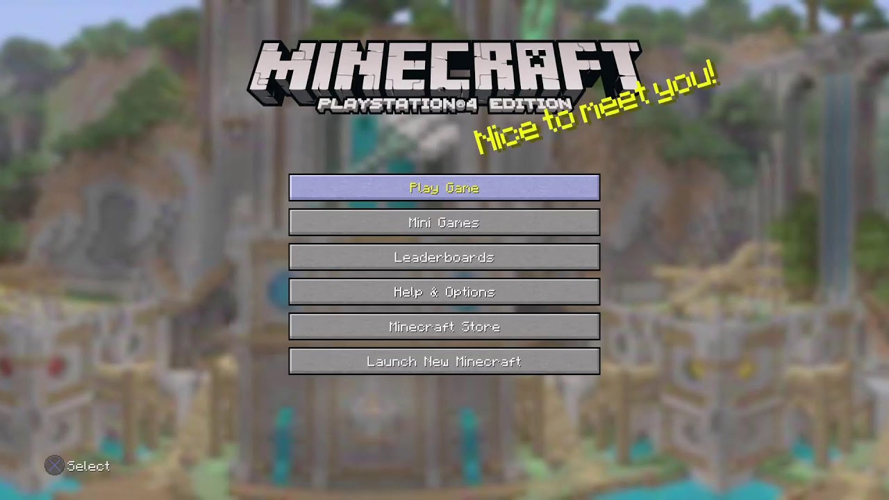 Minecraft legacy edition PS4 - YouTube
