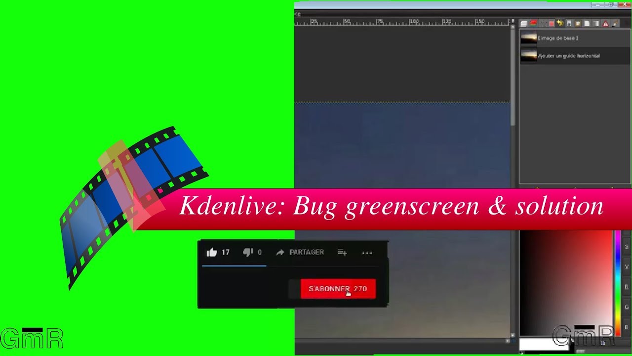 Tuto Kdenlive: incrustation greenscreen / fond vert - YouTube