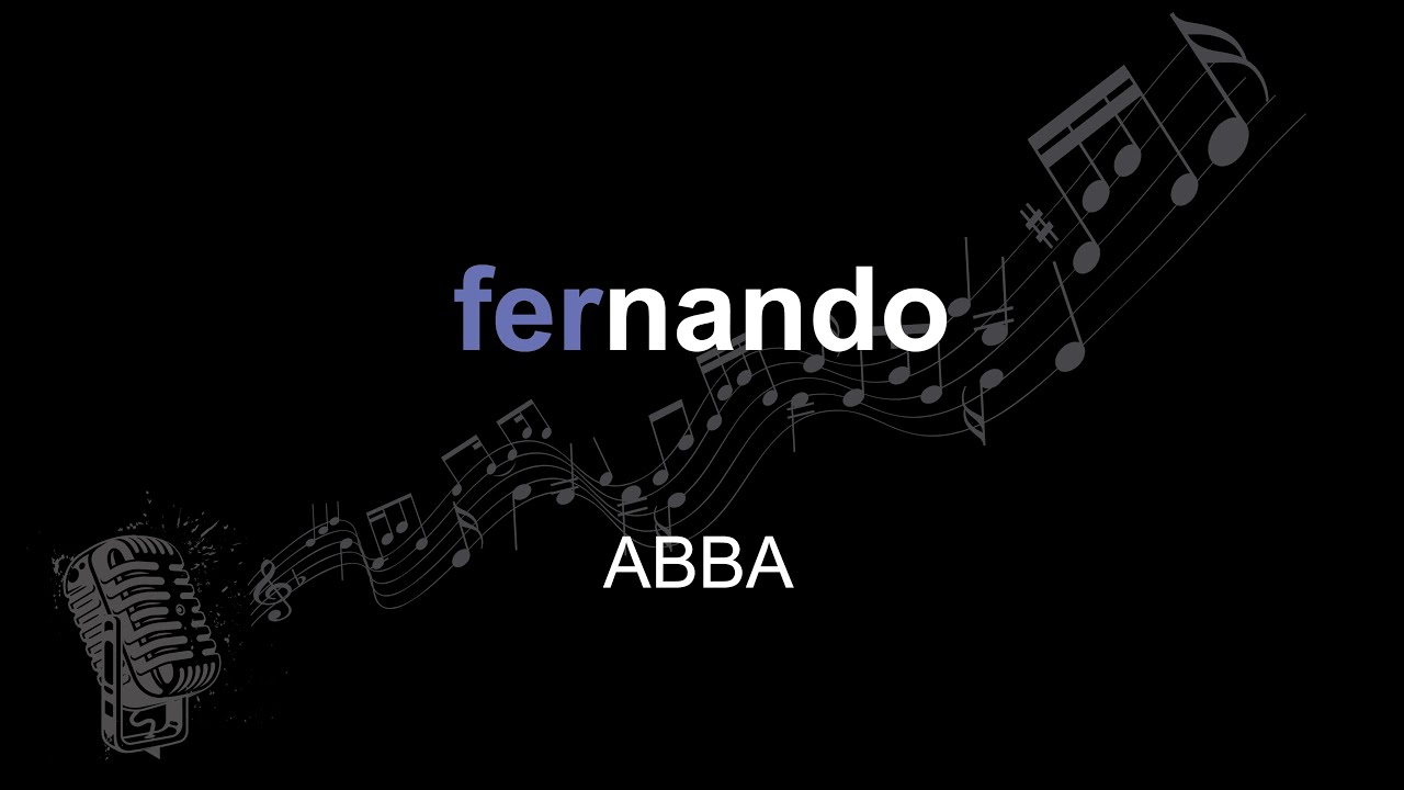 ABBA | fernando | lyrics | paroles | letra | - YouTube