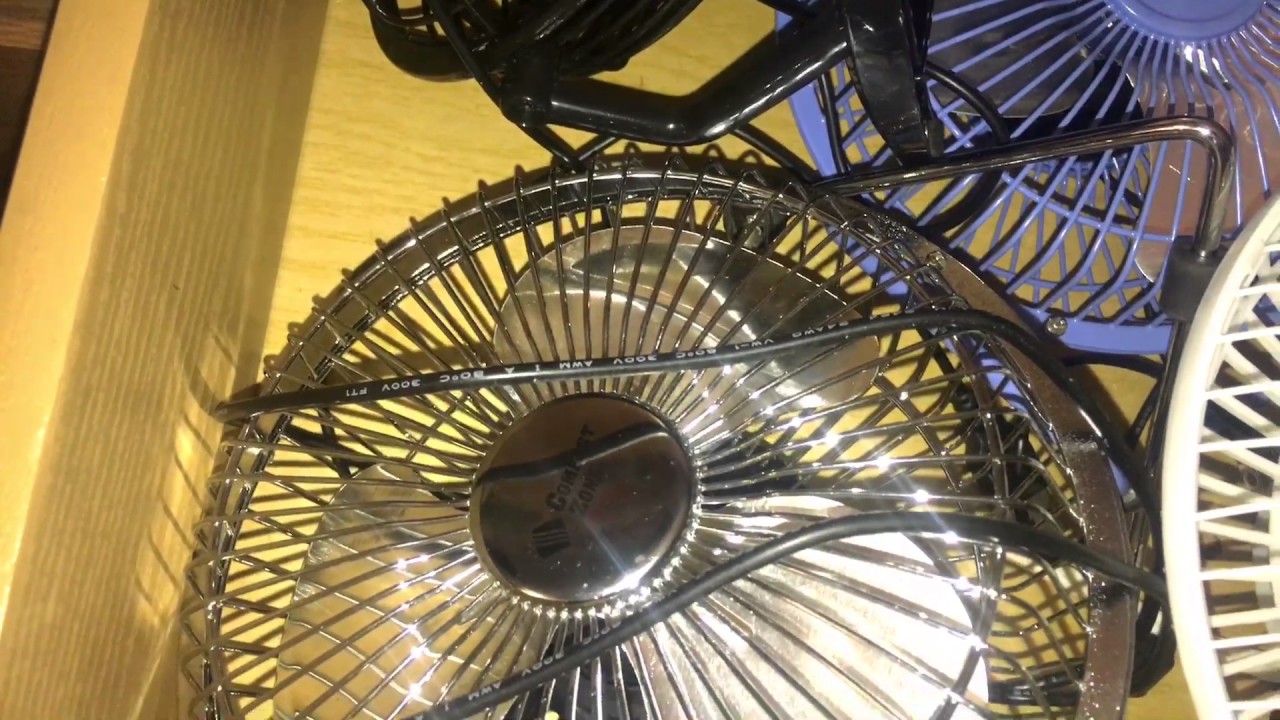 My fan collection well organized - YouTube