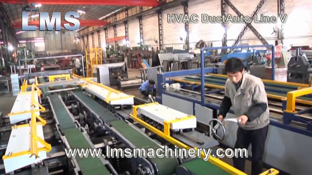 HVAC duct auto line 5 - YouTube