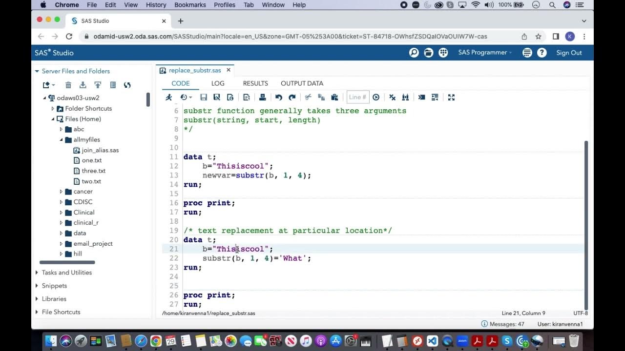 Replacing Text By Using Substr Function Only In SAS YouTube replacing-text-by-using-substr-function-only-in-sas-youtube