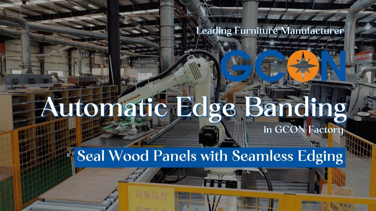 Automatic Edge Banding with Robotic Arms - YouTube