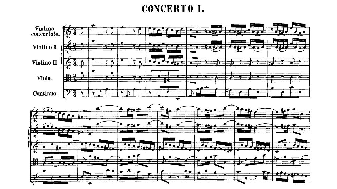 JS Bach: Violin Concerto in A Minor, BWV 1041 - Kenneth Sillito, 1970 ...