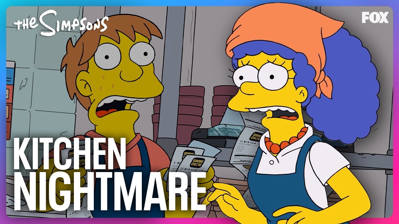 Marge Gets a Job at a Ghost Kitchen | The Simpsons - YouTube