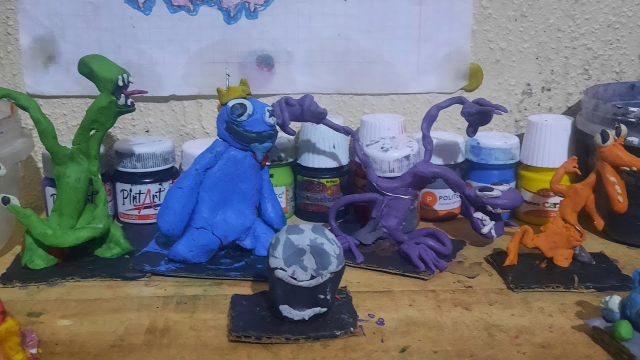 creando los mods de fnf de plastilina parte 30 (rainbow friends: blue ...
