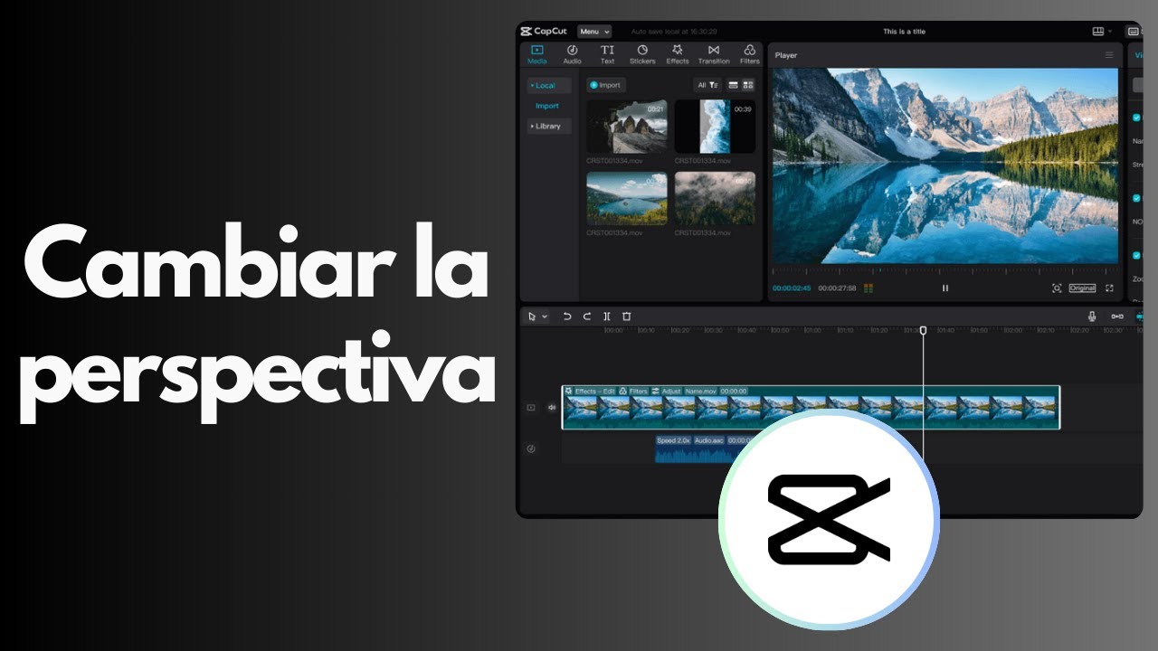 Cómo cambiar la perspectiva en CapCut PC tutorial - YouTube