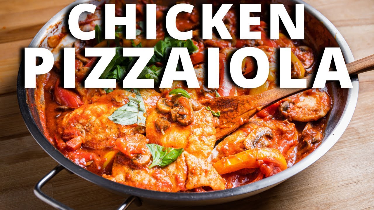 Chicken Pizzaiola with Mushrooms and Peppers - YouTube