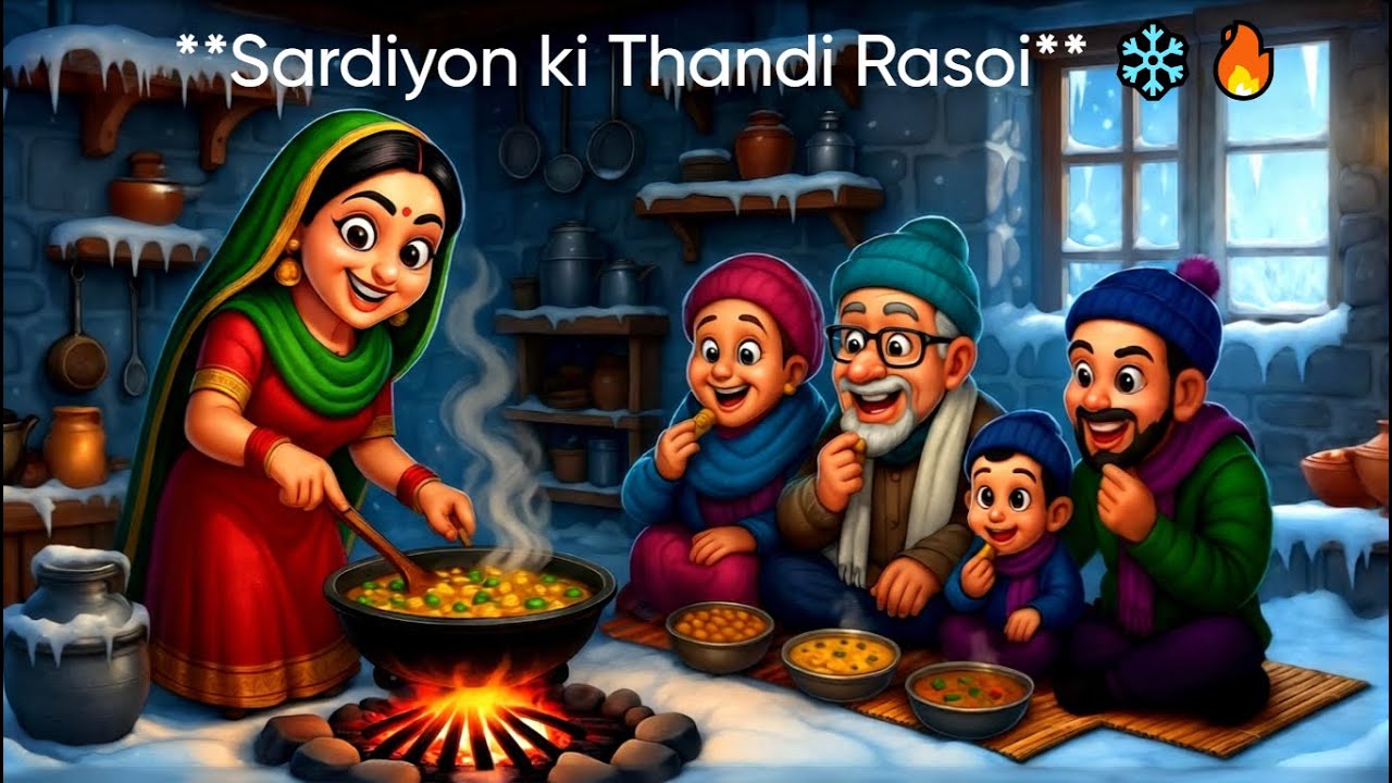 सर्दियों की ठंडी रसोई | Sardiyo Ki Thandi Rasoi | Hindi Kahani | Moral ...