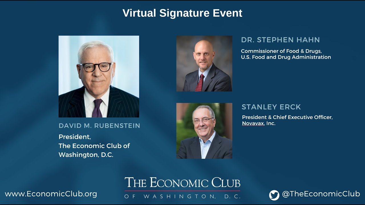 FDA Commissioner Stephen Hahn and Novavax, Inc.'s Stanley Erck - YouTube