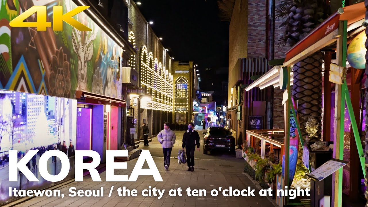 【4K】 Itaewon on January 1st, Seoul / Night Walk - YouTube