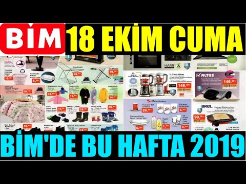 BİM 18 EKİM CUMA 2019 AKTÜEL ÜRÜNLER | BİM BU HAFTA KAMPANYA KATALOG
