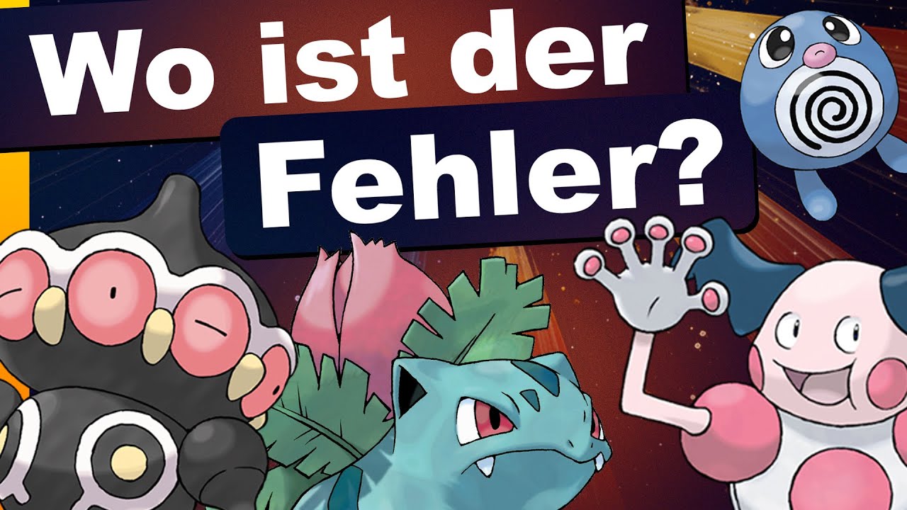 PokéQuiz | Finde den Fehler! - YouTube