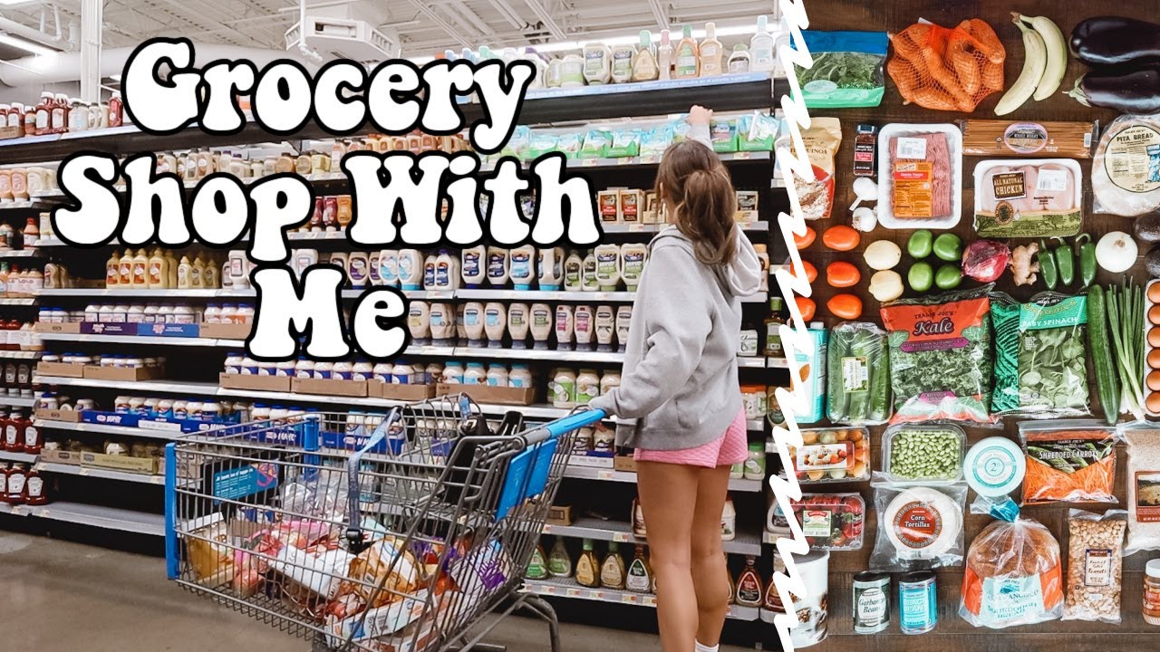 GROCERY SHOP WITH ME!! grocery haul for the week + healthy recipes ...