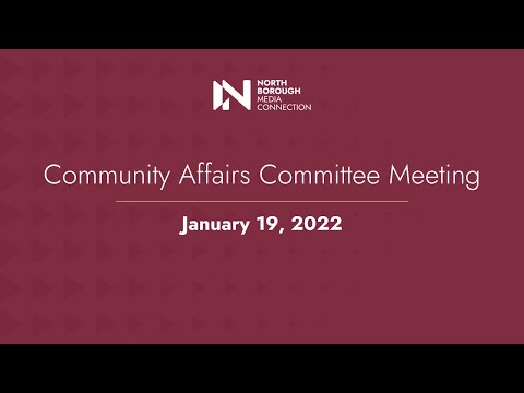 Community Affairs Committee / January 19, 2022 - YouTube