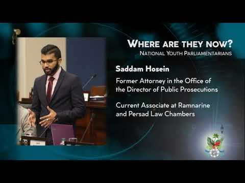 Youth Parliamentarians - Where are they now? - Saddam Hosein - YouTube