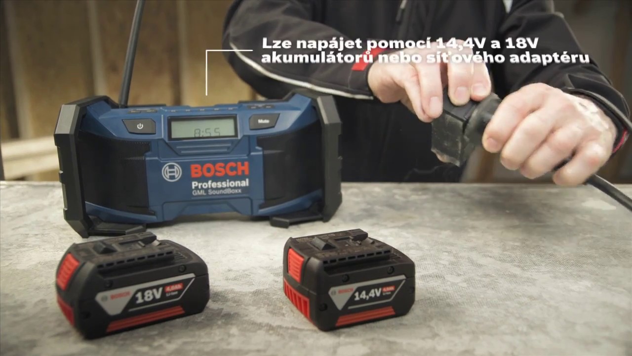 Rádio na stavbu Bosch GML SoundBoxx Professional - YouTube